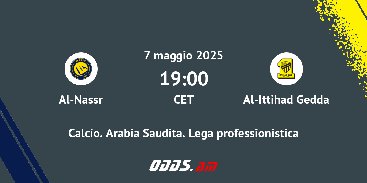 Al-Nassr - Al-Ittihad Gedda. Calcio. Arabia Saudita. Lega ...