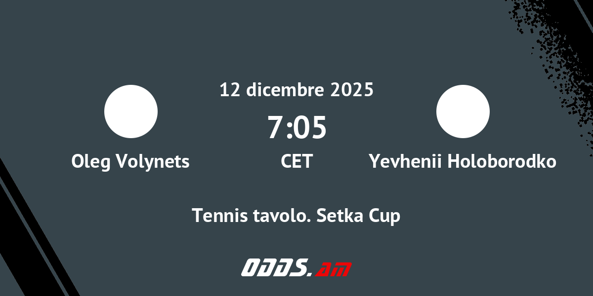Oleg Volynets - Yevhenii Holoborodko. Tennis tavolo. Setka Cup ...