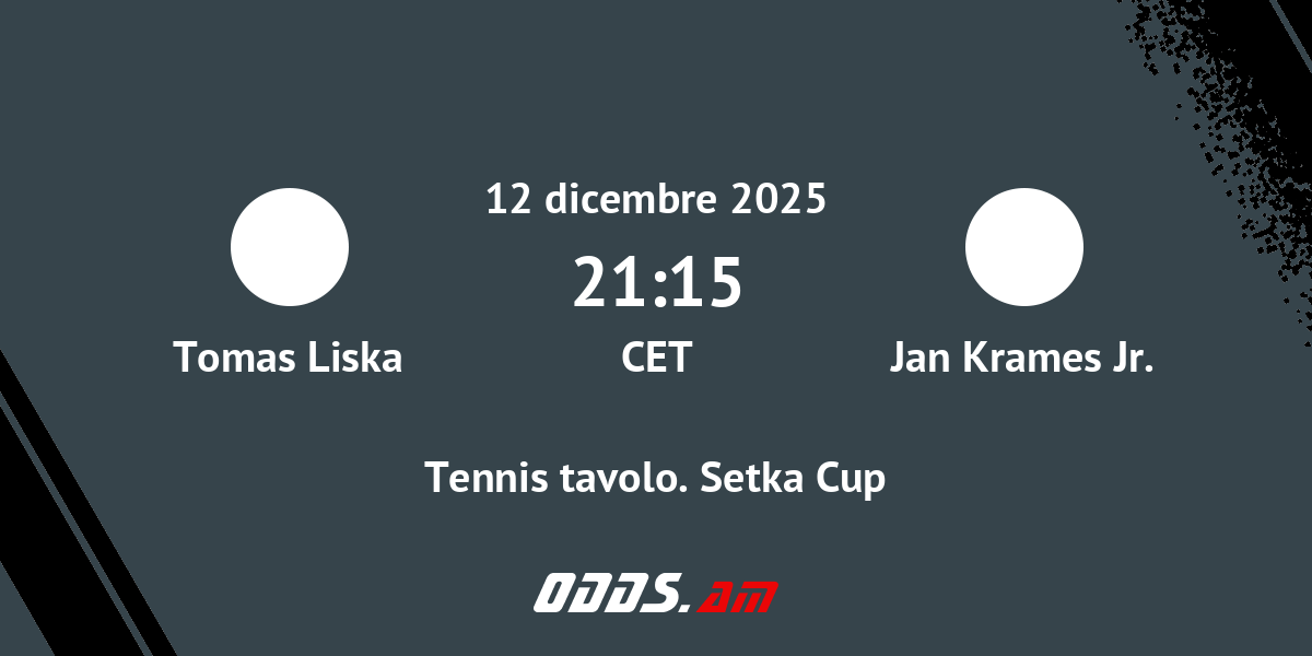 Tomas Liska - Jan Krames Jr.. Tennis tavolo. Setka Cup,. Confronto ...